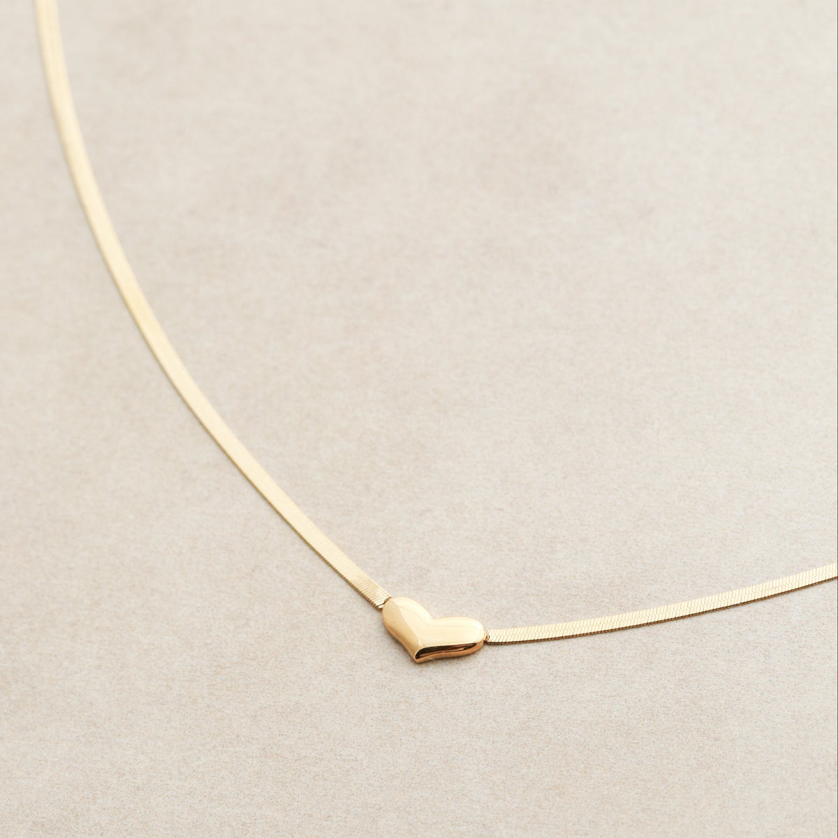 Herringbone Heart Necklace – Lorren Mae
